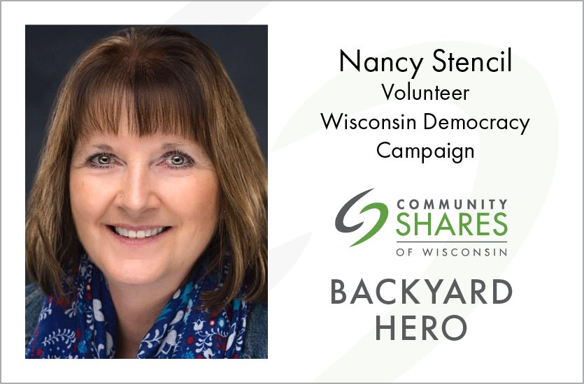Backyard Hero: Nancy Stencil - Community Shares of Wisconsin